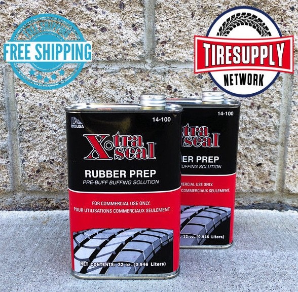 14-100 Xtra Seal Rubber Prep Buffing Solution Pre Buff(2x 32oz Cans ...