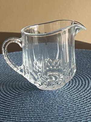 Beautiful Cut Crystal Creamer, 3 1/2" Tall X 4 1/2" Widest With Handle ...