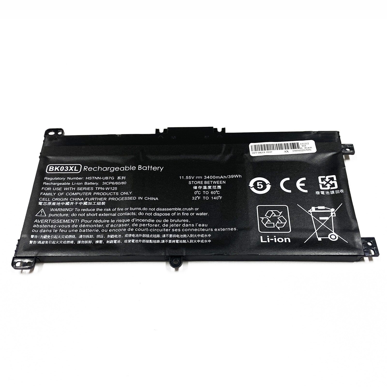 BK03XL Battery for HP Pavilion x360 14-BA106NE 14-BA112TU 14-BA130NS 14 ...