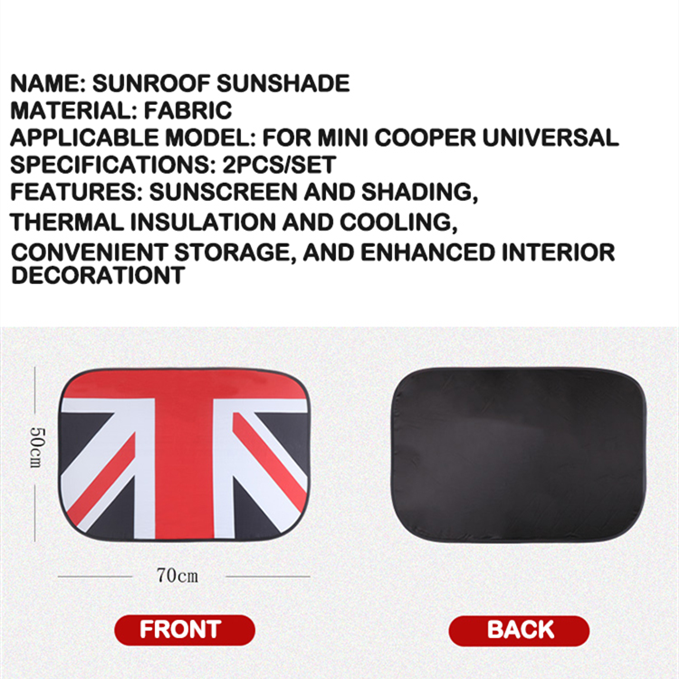 2x For MINI Cooper R55 F54 F55 F56 R56 F60 Sunroof Sun Shade UV Block ...