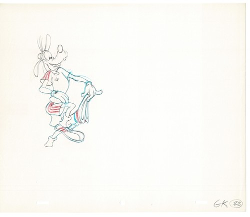 Vintage Walt Disney Sport Goofy Original Production Animation Drawing ...