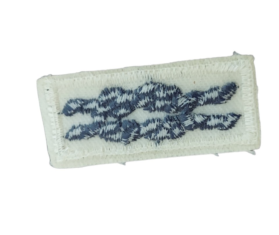 Sea Scout Quartermaster Youth Square Knot Patch Badge Blue White US3 | eBay