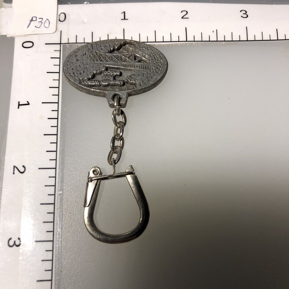 Mason City Iowa First National Bank Wilson Foot Bridge Keychain Key ...