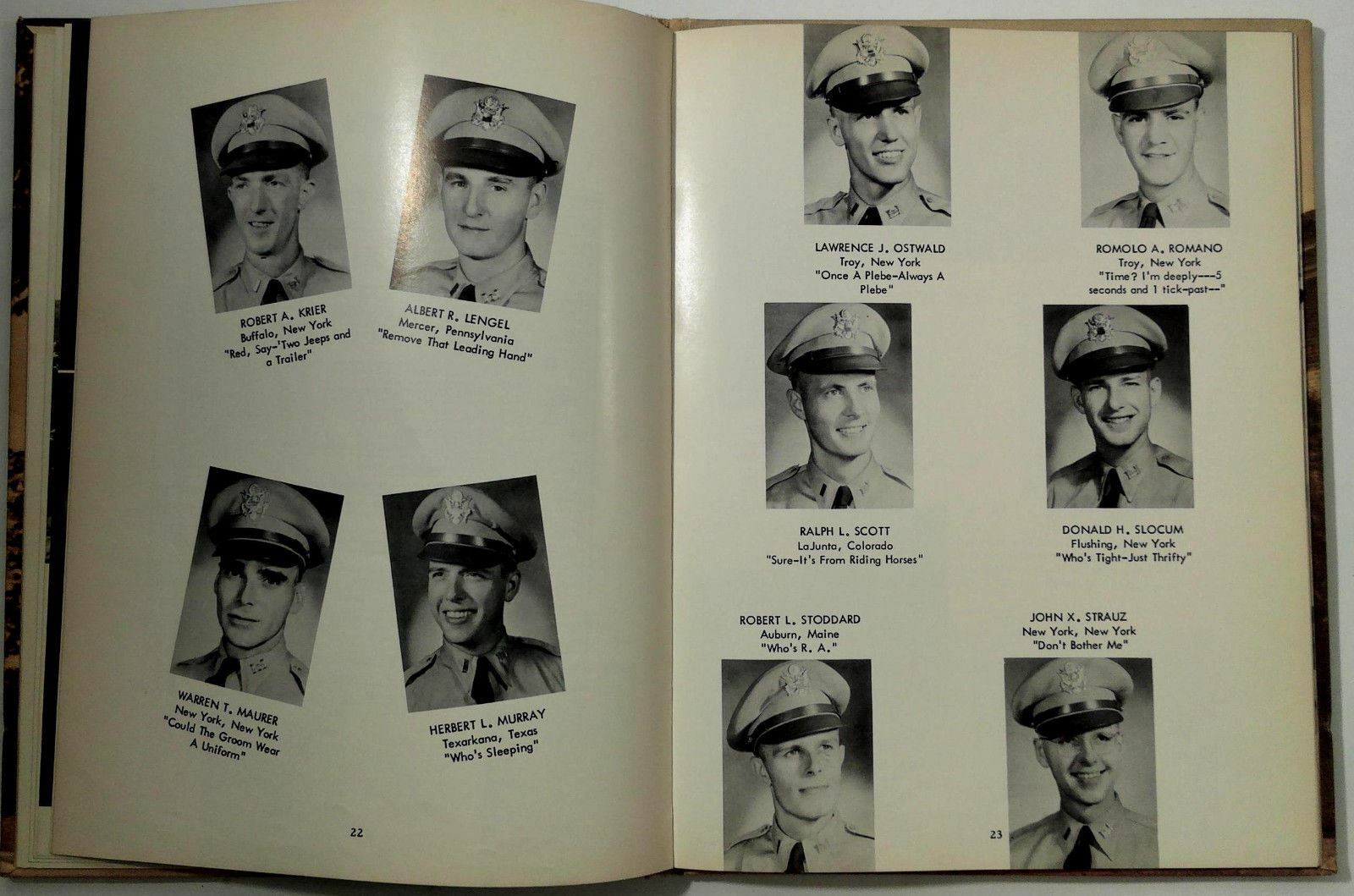 1952 FORT BELVOIR Virginia Army Engineer Officer's School Yearbook ...