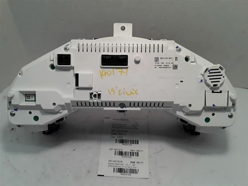 2019 HONDA CIVIC, Speedometer Head/Cluster 78100-TBA-A110-M1 OEM | eBay