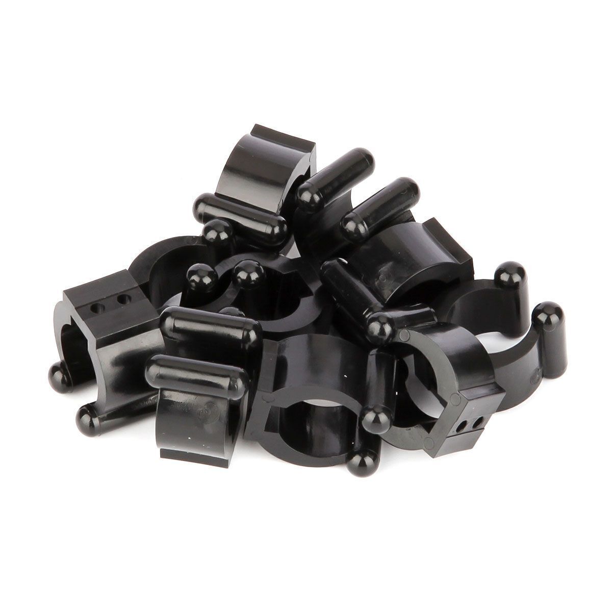 40 Pack Wall Mounted Fishing Rod Storage Clips Clamps Holder Rack ...