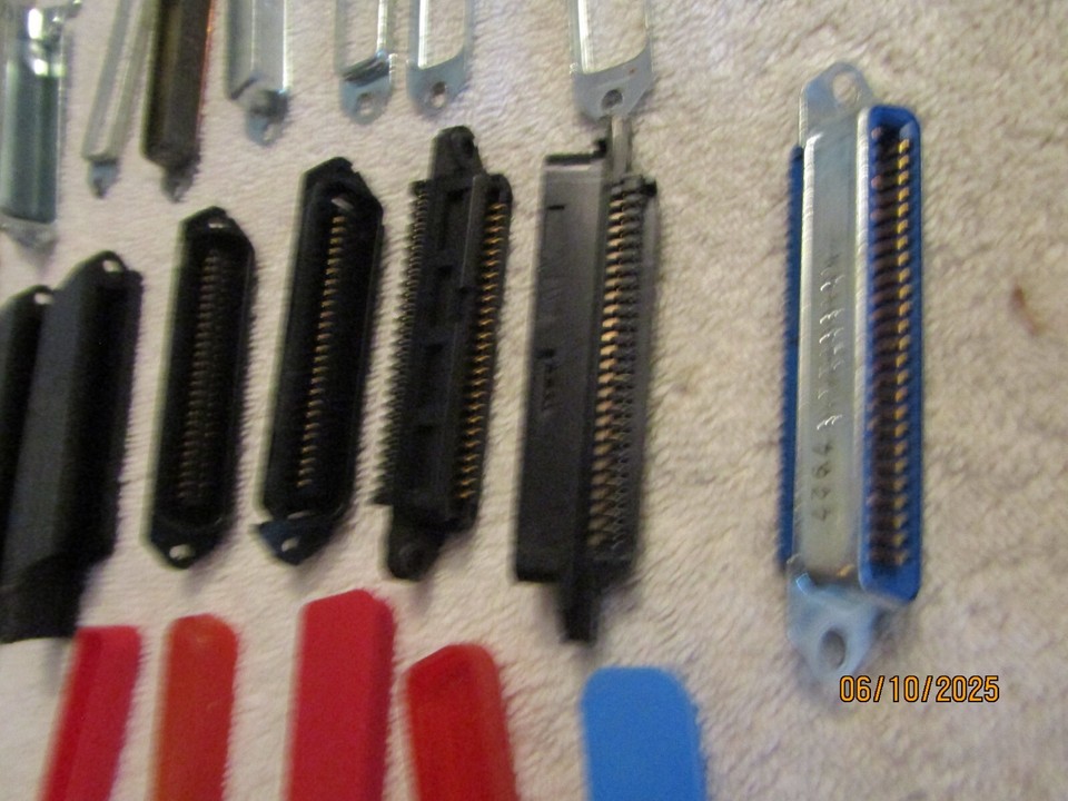 Vintage Amphenol AMP TRW Cinch Large Lot of Computer Printer Connectors ...