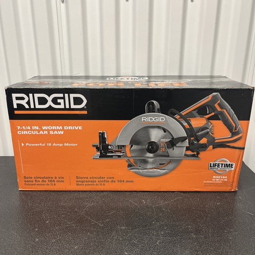 BRAND NEW!! RIDGID Worm Drive Corded Circular Saw 7.25" Blade R32104 7 ...