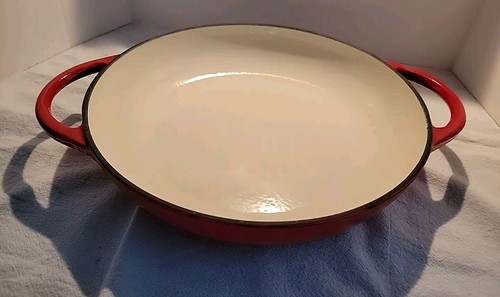 Technique Enameled Cast Iron Pan Red 10" Everyday Openware | eBay