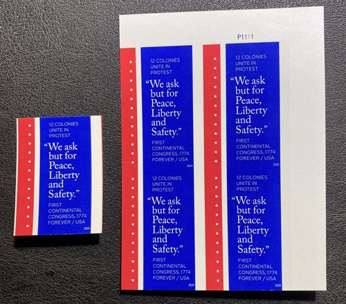 US #5939a First Continental Congress Imperf/NDC Plate Block & Single | eBay