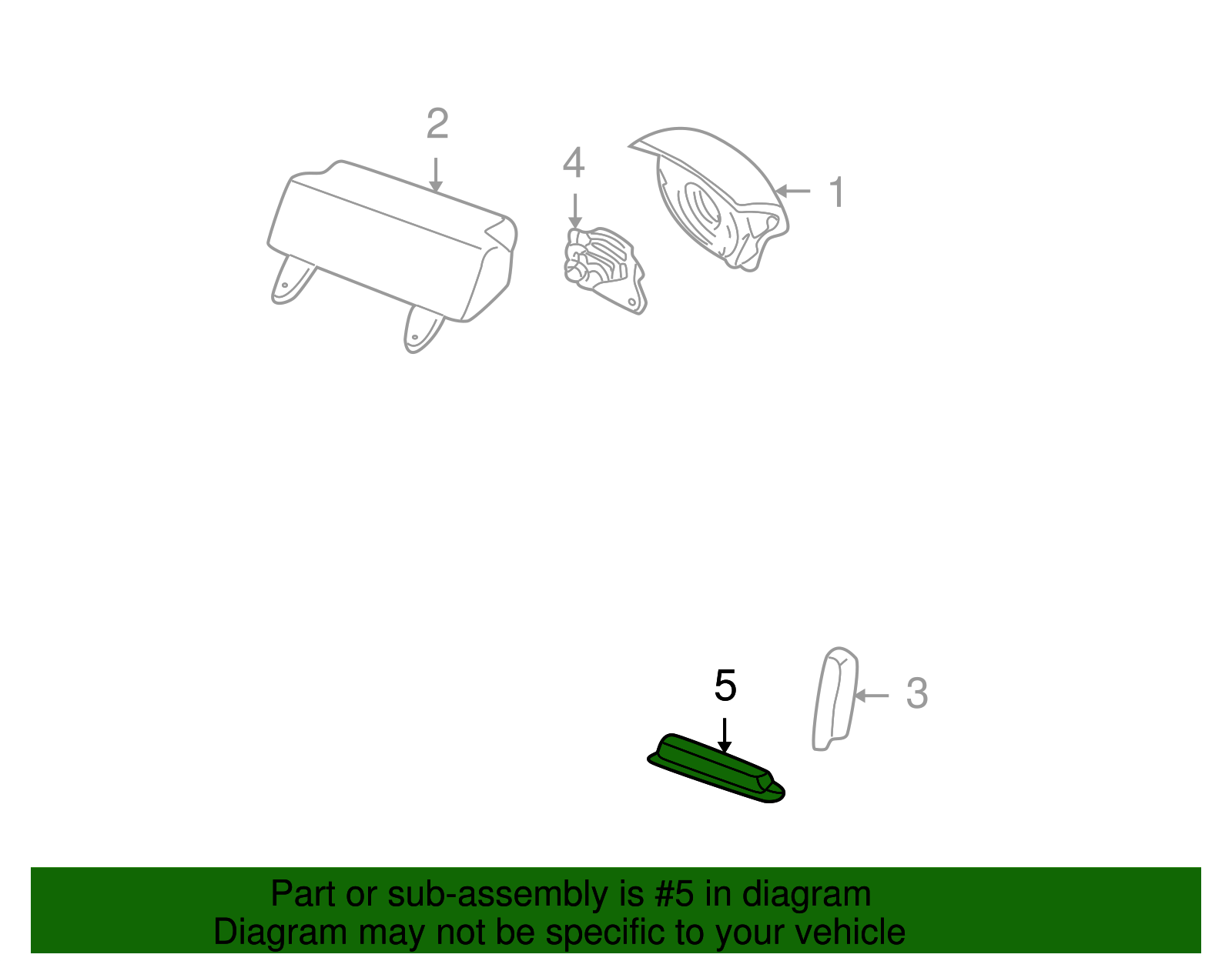 FORD FOCUS 2002-04 AIR BAG CONTROL DIAGNOSTIC MODULE OEM# 2M5Z-14B056 ...