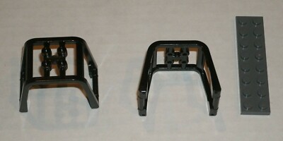 LEGO NEW 4x6x3 Black Roll Cage (2x) 4539385 Brick 64450 | eBay