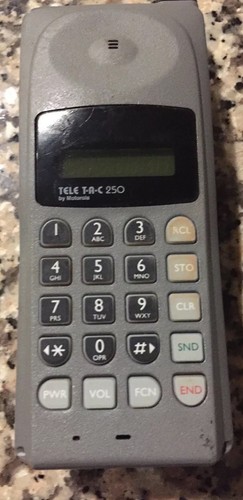 Vintage Motorola TELE TAC T-A-C 250 Cell Cellular Phone | eBay