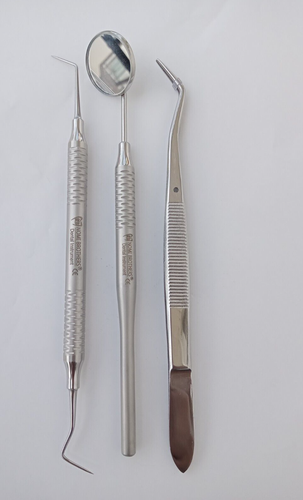 Dental Examination Set Basic Diagnostic Kit Hollow Handle | eBay