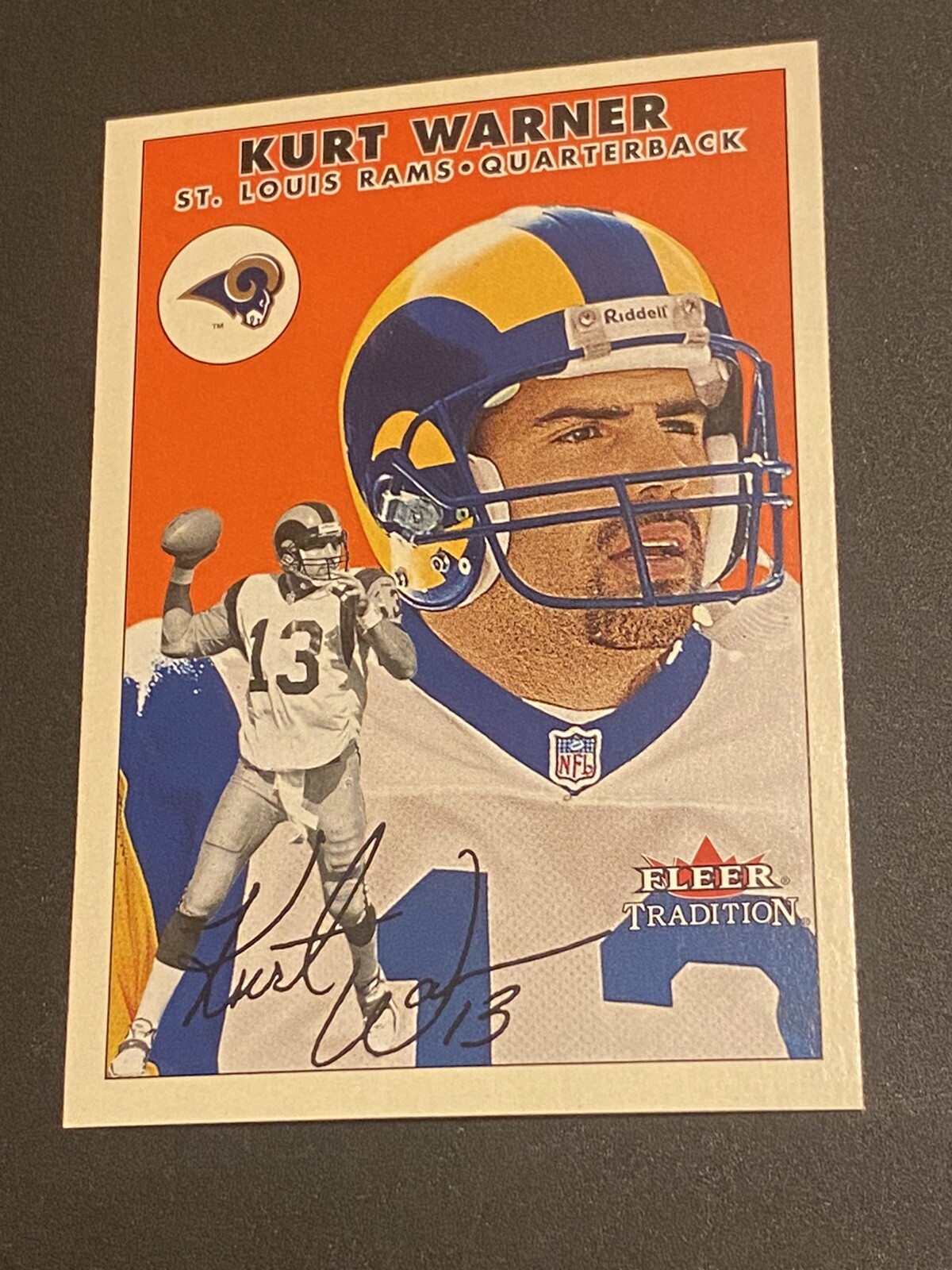 KURT WARNER 2000 Fleer Tradition Football card #87 St Louis Rams | eBay