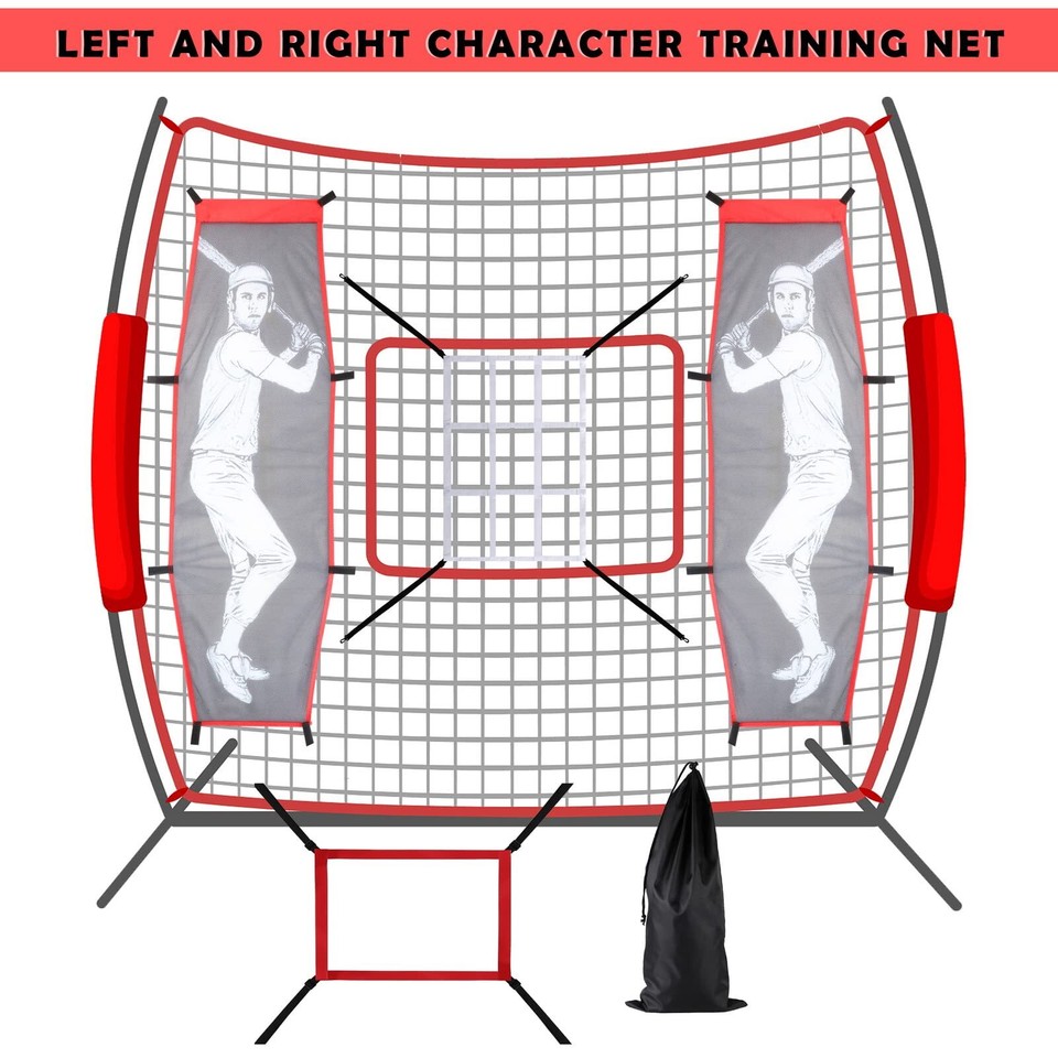 4Pcs Baseball Pitching Net Set - Baseball Softball Pitching Target ...