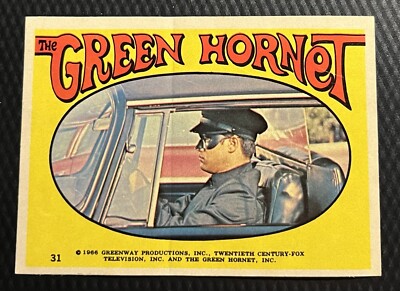 1966 Topps Green Hornet Set Break Sticker #31 Mid-Grade No Creases | eBay