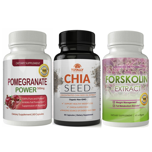 Pomegranate Extract Forskolin Chia Seed Fat Burn Weight Loss Dietary ...
