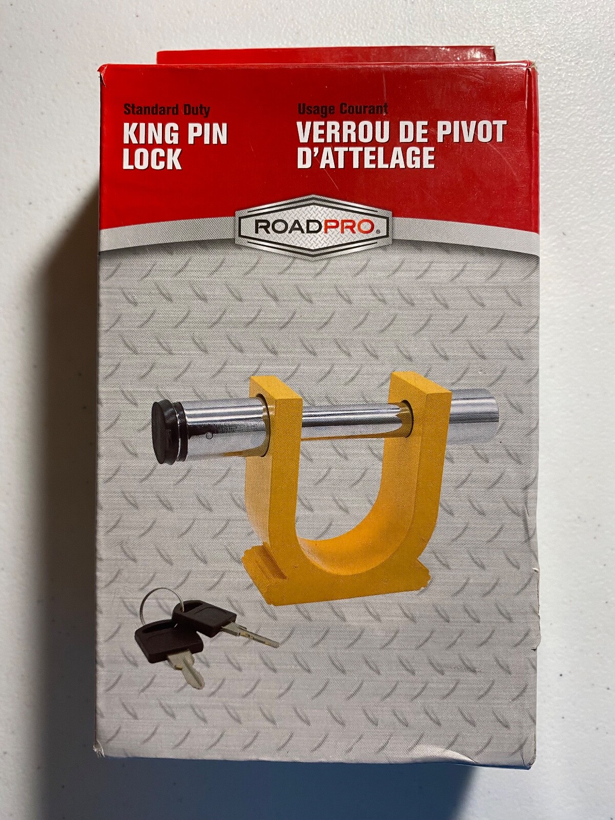 RoadPro RP63251 Yellow 5th Wheel Kingpin Lock w/ 2 Keys for sale online ...