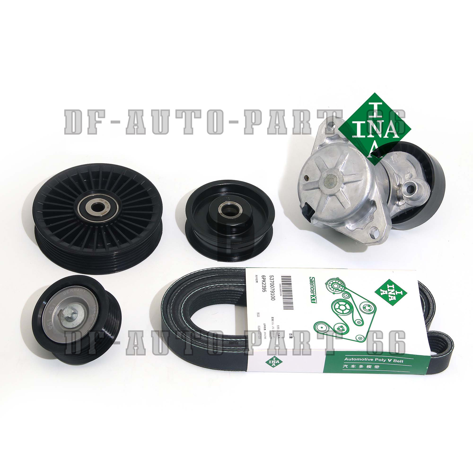 OEM INA Tensioner Belt Kit Serpentine For Mercedes GLK350 E350 E550 ...