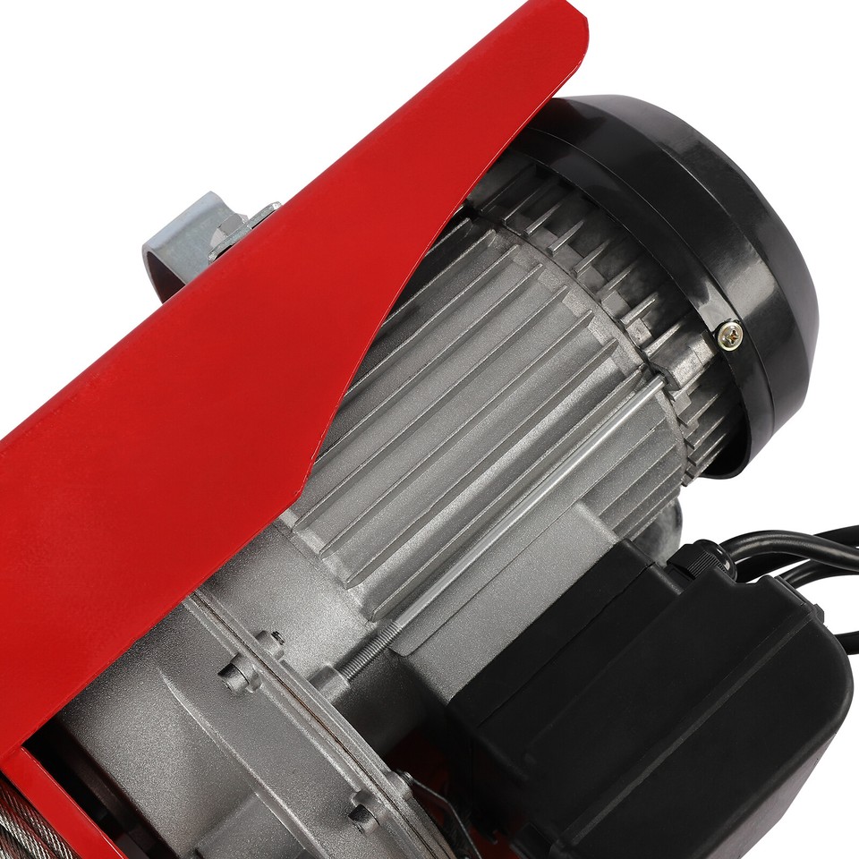 110/220 lbs Electric Hoist Winch Lifting Engine Crane Ceiling Pulley ...