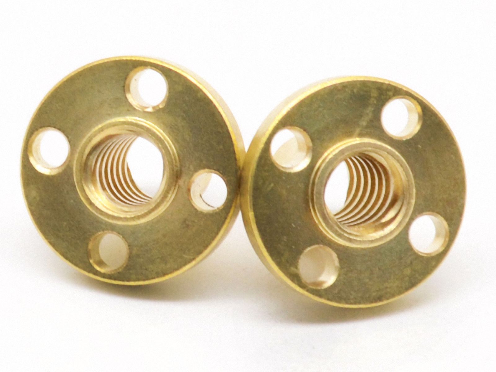 T10 - T30 Left Flange Trapezoidal Nut ACME Screw Lead CNC Router ...