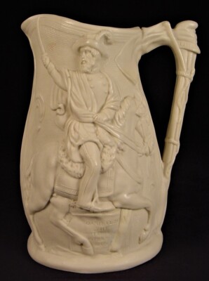 EXTREMELY RARE 1861 ITALY LIBERTY GARIBALDI PITCHER YELLOW WARE ...