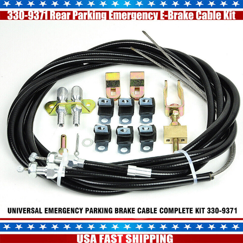 Universal Rear Disc/Drum Emergency Parking Brake Cable Kit 330-9371 E ...