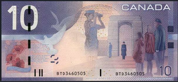 Canada $10 Bill paper Note Canadian Currency paper bill currency New ...