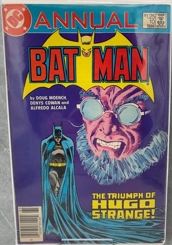 Batman Annual 10 DC Comics 1986 Hugo Strange Moench Cowan Alcala Key ...