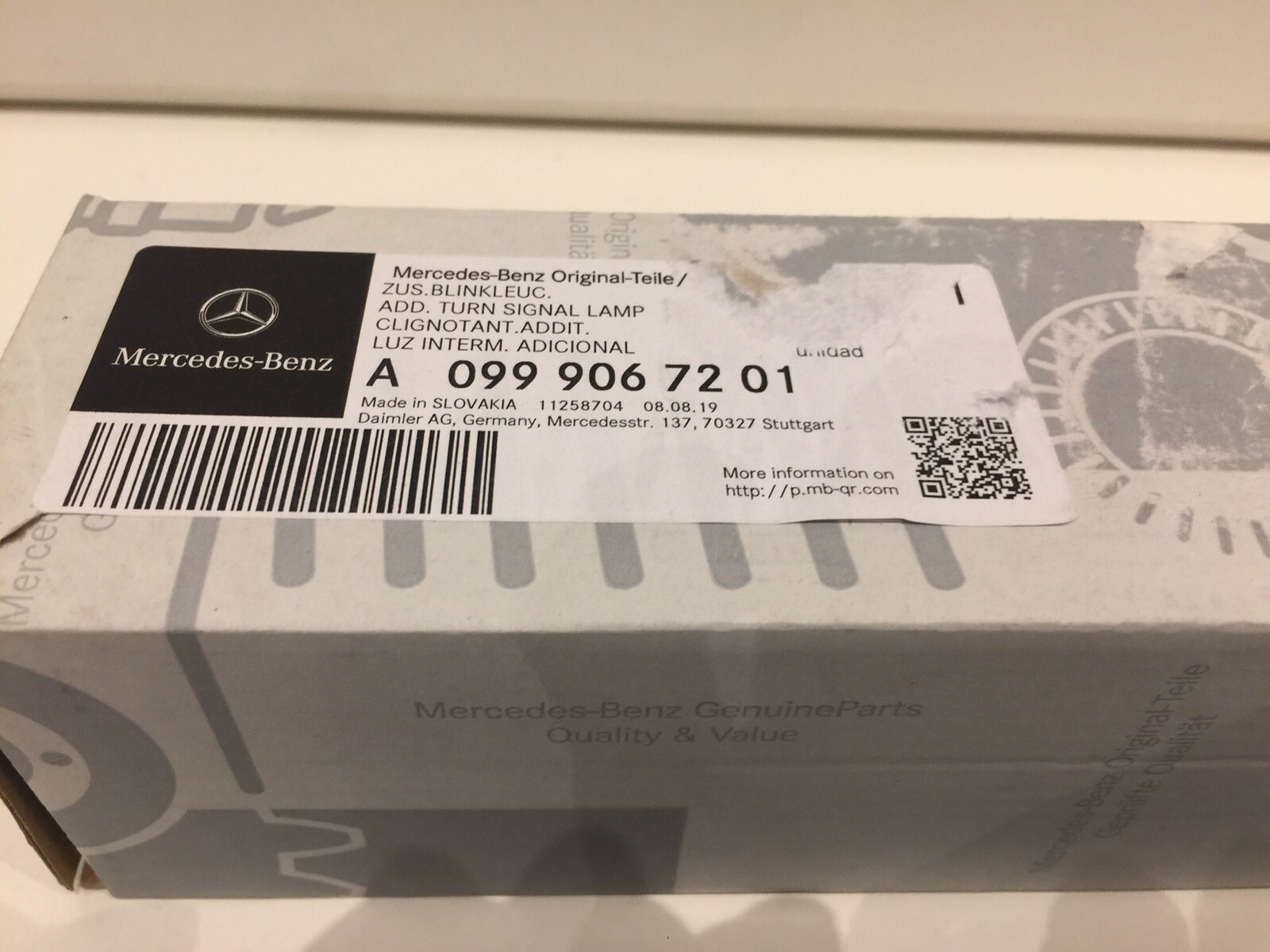 Mercedes-Benz C-class W205 Right Wing Mirror Indicator Light ...