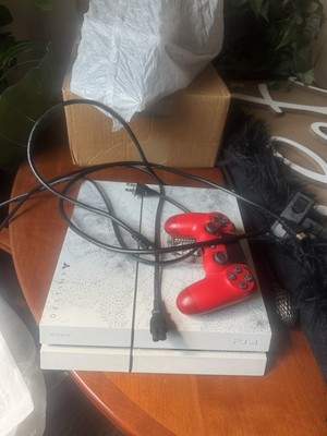 Sony PlayStation 4 Destiny Edition Console (White) W/ Red Controller | eBay