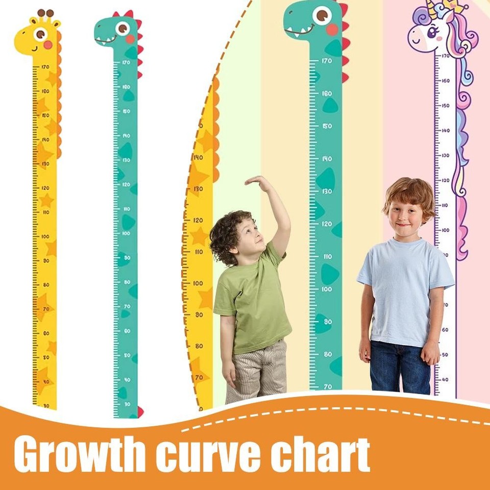 Dinosaur Height Chart, Thick Height Measuring Ruler , Kids Height ...