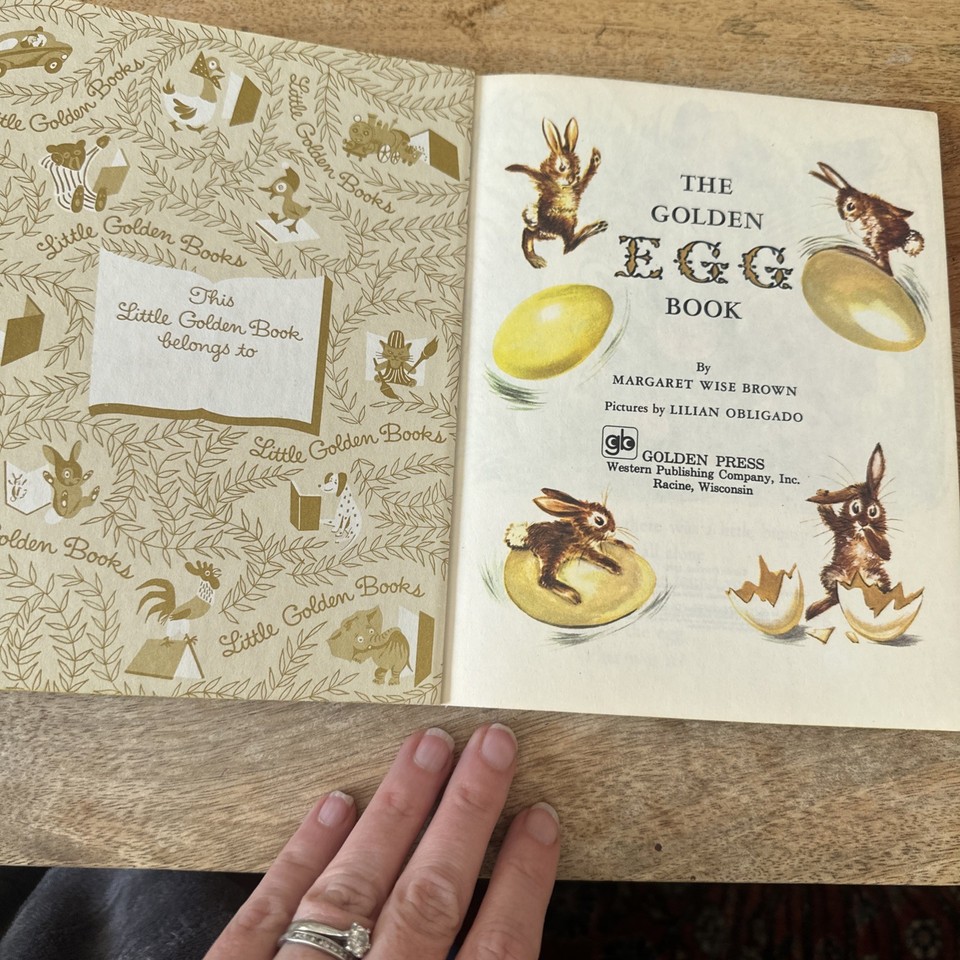 The Golden Egg Book - Hardcover By Margaret Wise Brown - GOOD VINTAGE ...
