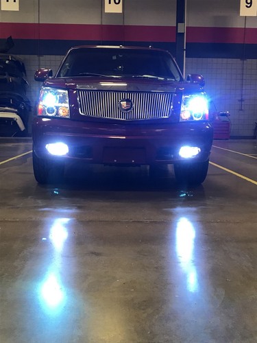 10k HID Xenon BLK LED Halo Projector Headlights Parking Am 02 Cadillac ...