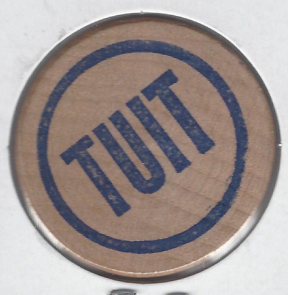PORT-O-CALL Seven Seas Lounge, Bar Token/Chip, Round TUIT, BLUE Wooden ...