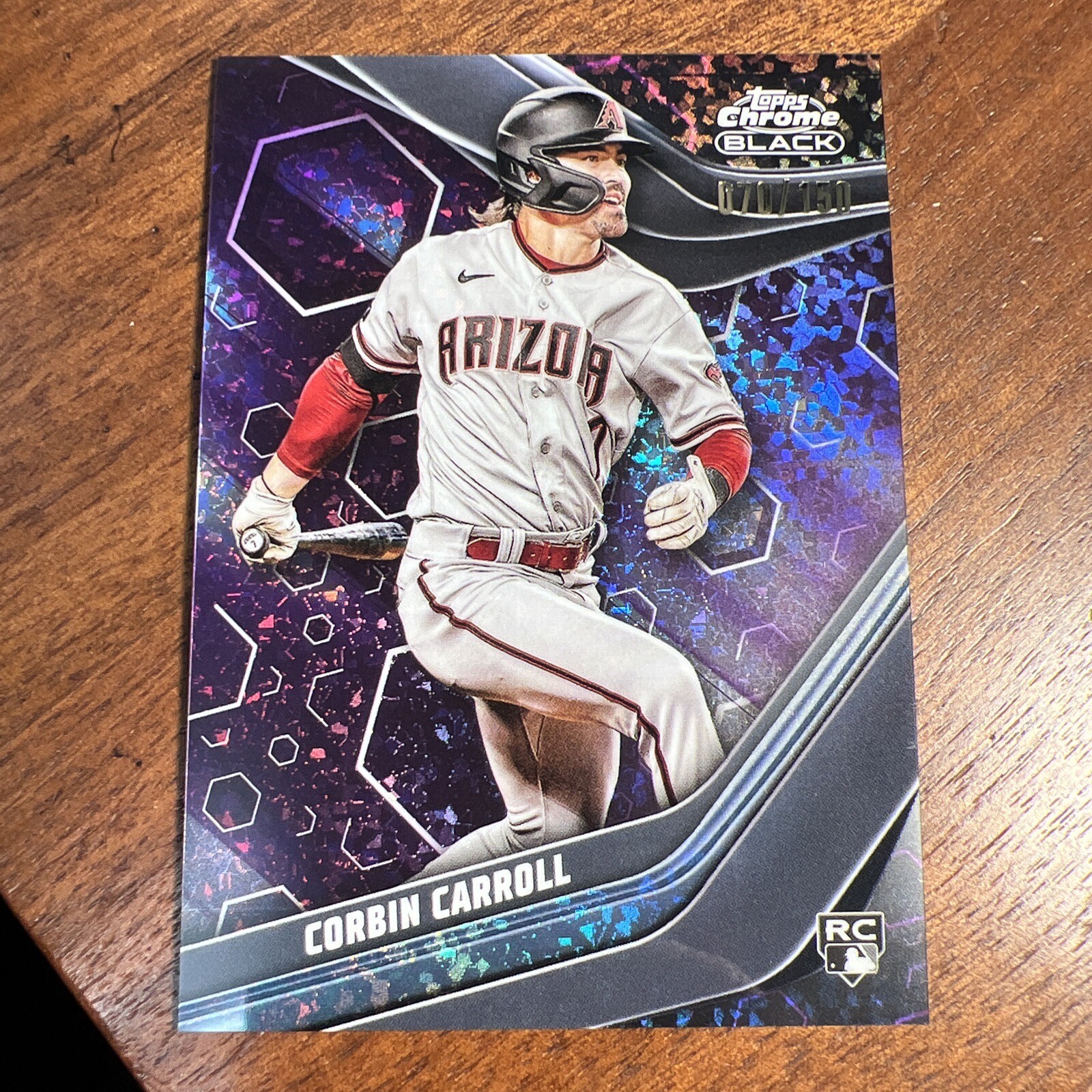 2023 Topps Chrome Black Corbin Carroll Purple Mini Diamond /150 ...