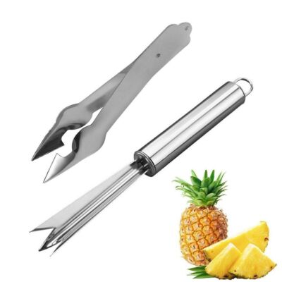 2pc Stainless Steel Pineapple Eye Peeler Remover Fruit Salad Cutter ...