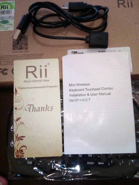 Rii Rk707 Mini Wireless Game Controller Mouse Keyboard Combo for sale ...