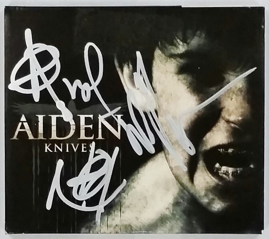 AIDEN BAND SIGNED KNIVES CD W/COA WILLIAM CONTROL | eBay