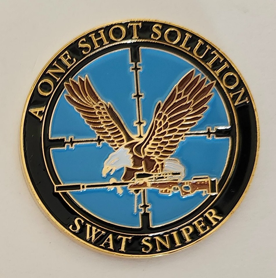 Virginia State Richmond City Police RPD SWAT Sniper Challenge Coin | eBay