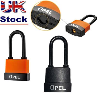 With Keys Heavy Duty Padlocks Anti-cut Long Shackle Durable Waterproof ...