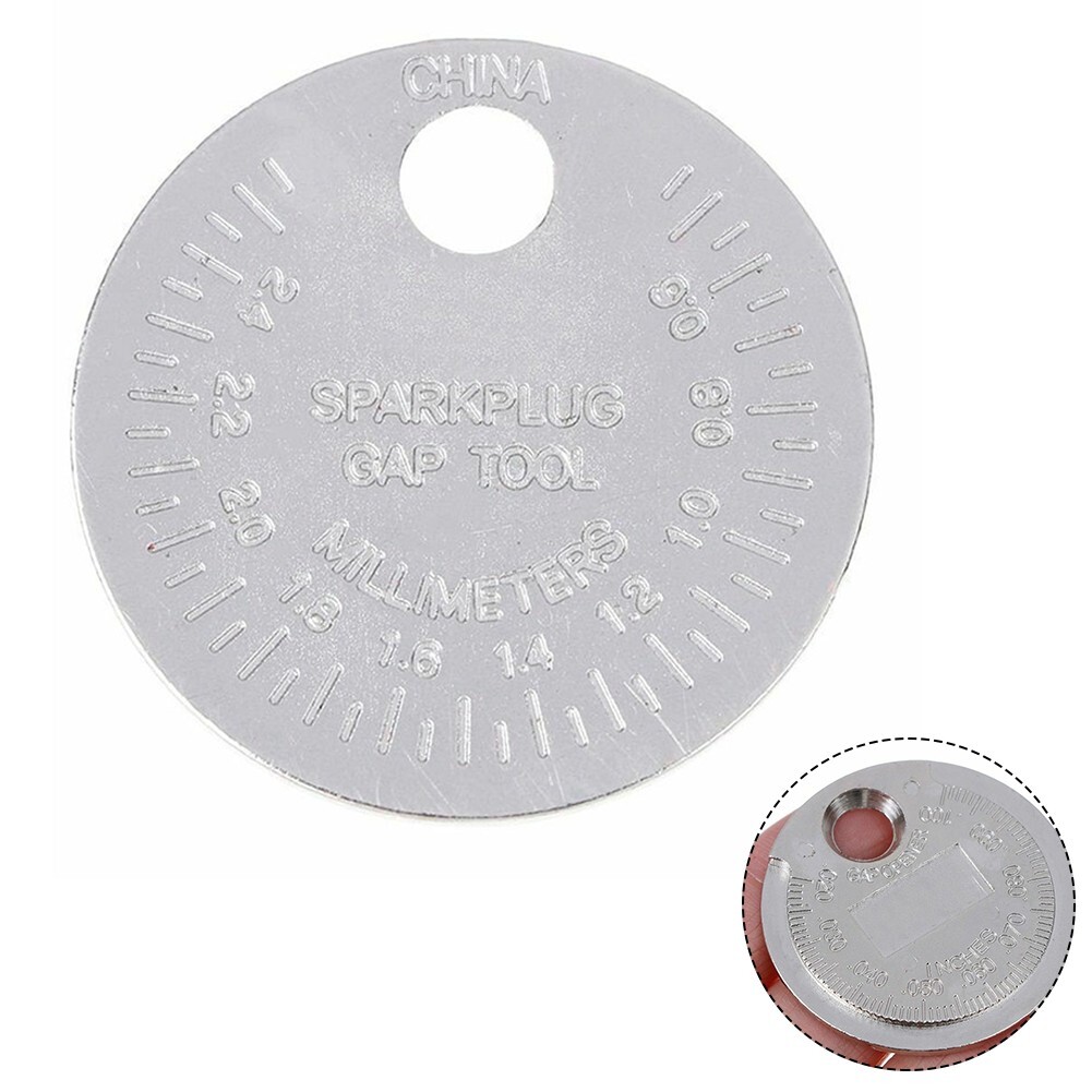 Durable Measuring Tool Part Coin-Type Metal Plug Gap Gauge 0.6-2.4mm ...