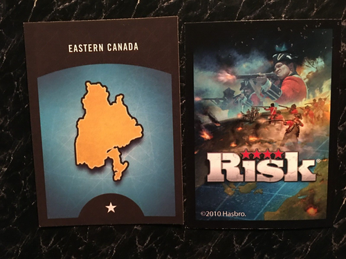 Risk 2010 Eastern Canada TERRITORY CARD Game Replacement Piece / Part ...