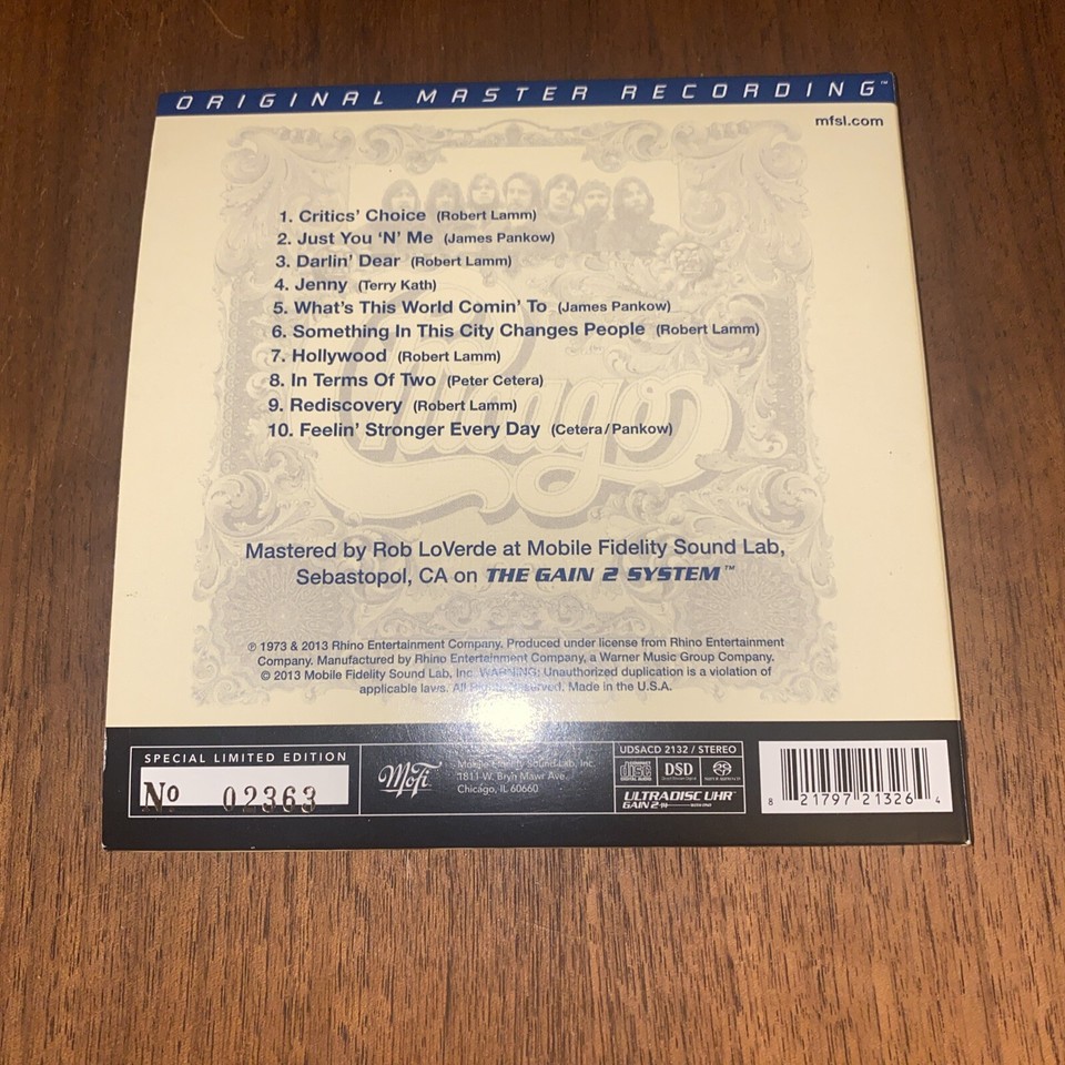 Chicago VI (CD) MFSL SACD Like new 821797213264 | eBay