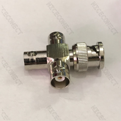 Adapter BNC Male to 3 BNC Jack Female Splitter Conversion Connector ...