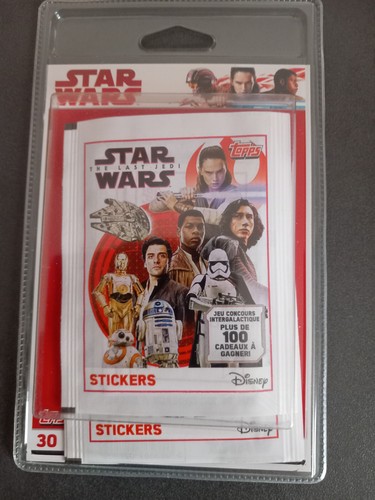 STICKERS STAR WARS THE LAST JEDI - Blister de 30 Stickers | eBay