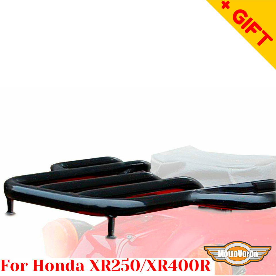 For Honda XR400 XR250R Motard XR250 Baja Rear Luggage Rack | Black ...