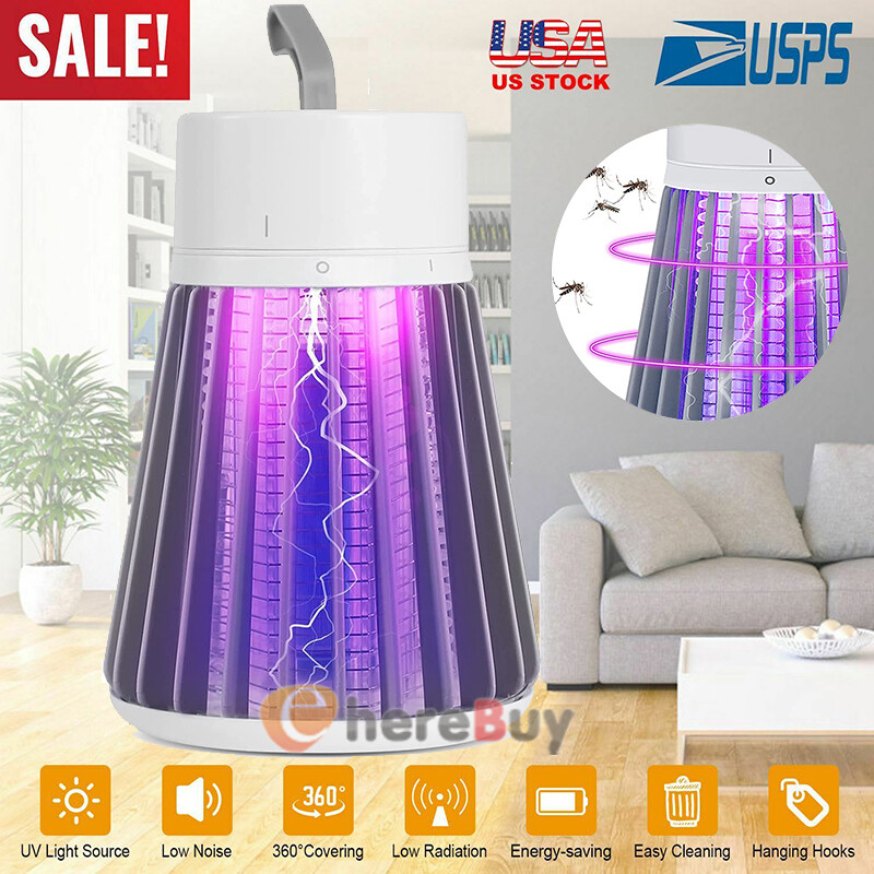 Electric Mosquito Insect Fly Bug Zapper Killer LED Light Trap Pest ...