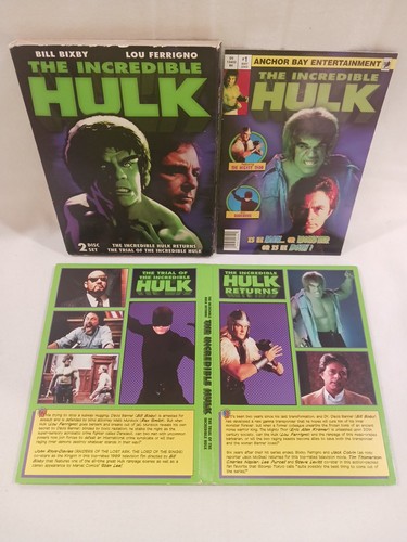 The Incredible Hulk 2-Disc DVD Hulk Returns & Trial of Hulk Slipcase 2 ...